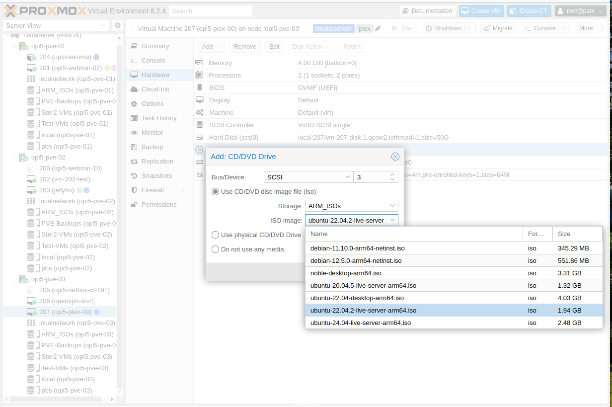 Building a Plex Media Server on Proxmox ARM