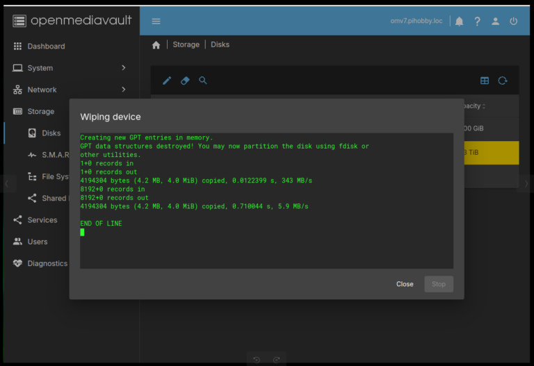 Install OpenMediaVault 7 in a Proxmox/PiMOX VM/SBC (Debian 12.8 Bookworm)