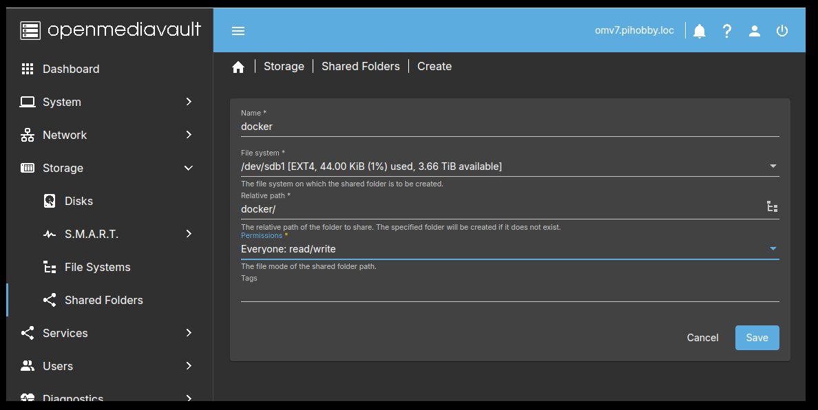 Install OpenMediaVault 7 in a Proxmox/PiMOX VM/SBC (Debian 12.8 Bookworm)